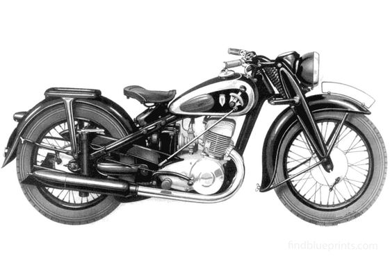 Download drawing DKW NZ 500 (1939) in ai pdf png svg formats